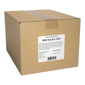 Steve's Real Food Beef - Frozen Raw Patties | 20 lb | Happie Doggie ...